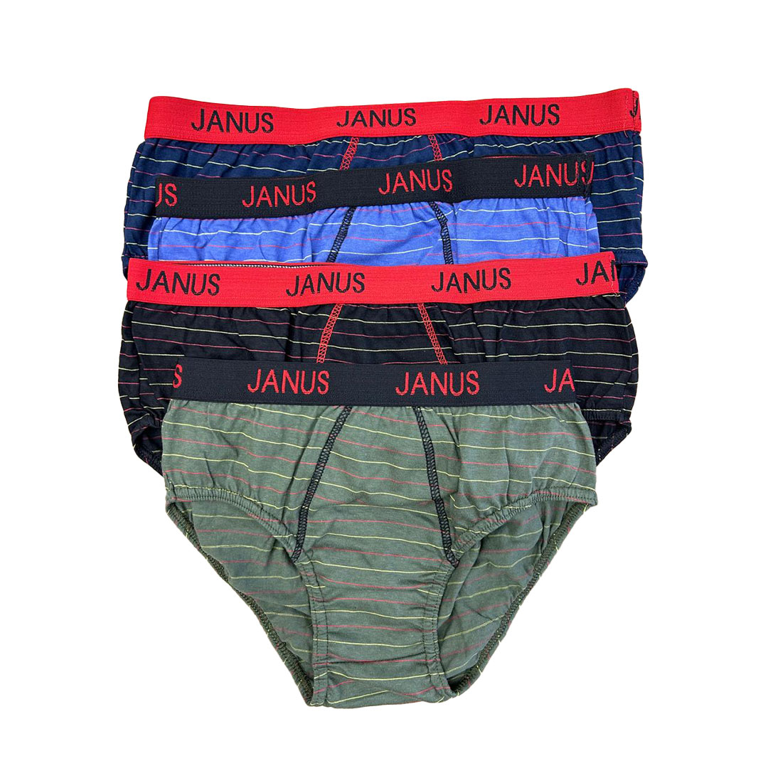 Janus - Slip Janus jersey algodon rayado elastico cintura bordado ...